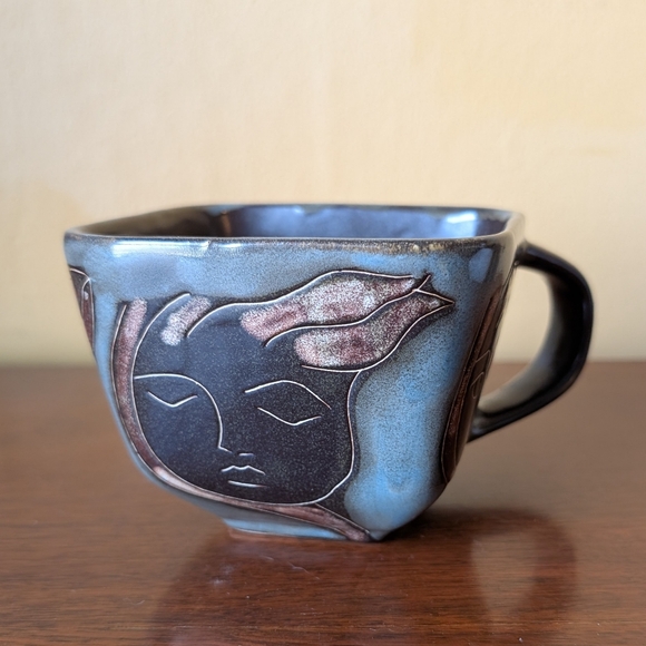 Mara Stoneware | Art | Mara Stoneware Faces Rare Square Coffee Mug ...
